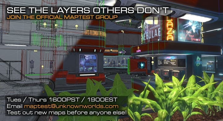 Unknown Worlds / Join The Map Playtest Group